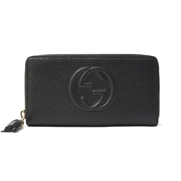 Gucci | Accessories | Gucci Wallet Womens Calfskin Soho Interlocking G ...